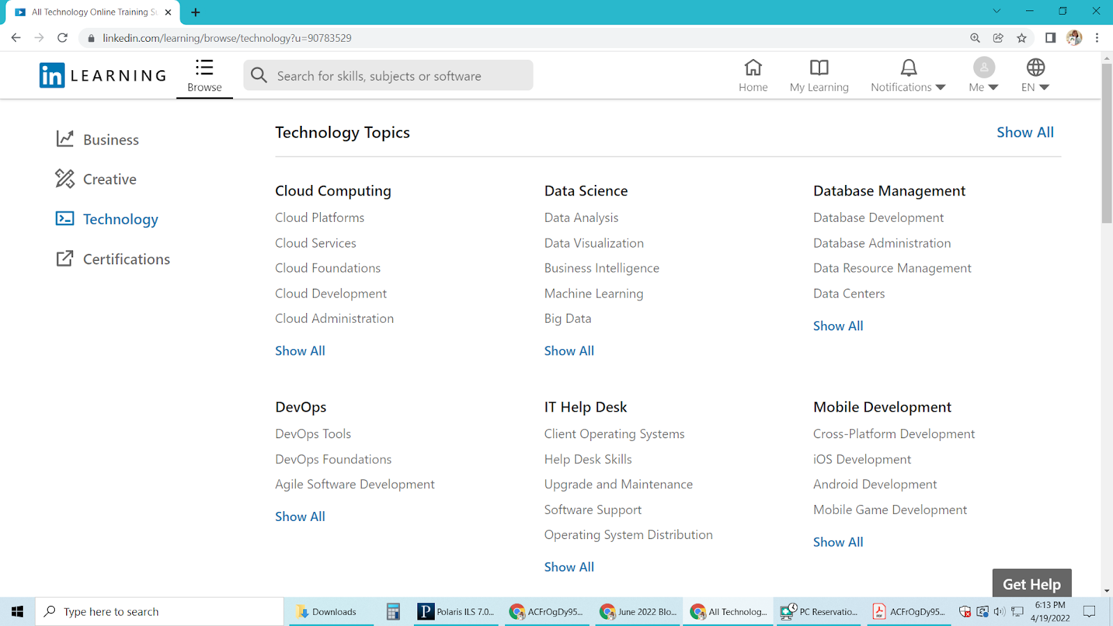 Try that Database! LinkedIn Learning – Charles County Public Library