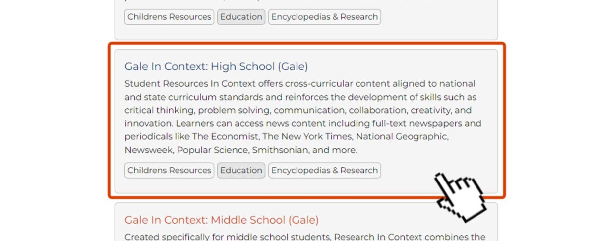 Using Gale In Context: High School Edition! – Charles County Public Library